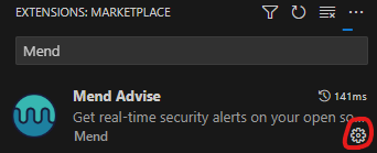 Mend Advise for Visual Studio Code