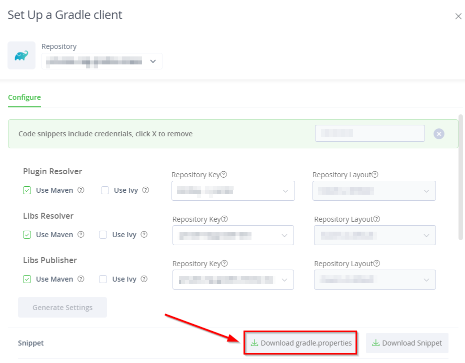 Gradle with JFrog Artifactory - Host Rule Implementation