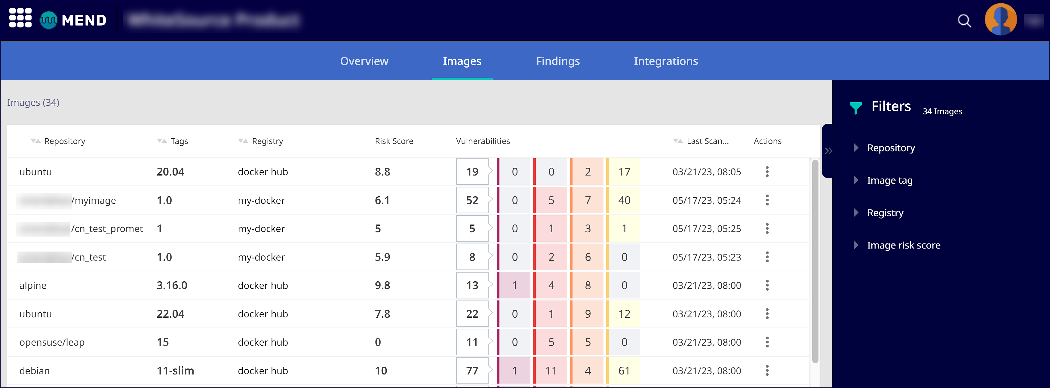 Scanning Container Images
