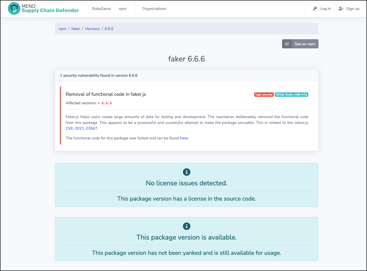 Detecting Malicious Packages