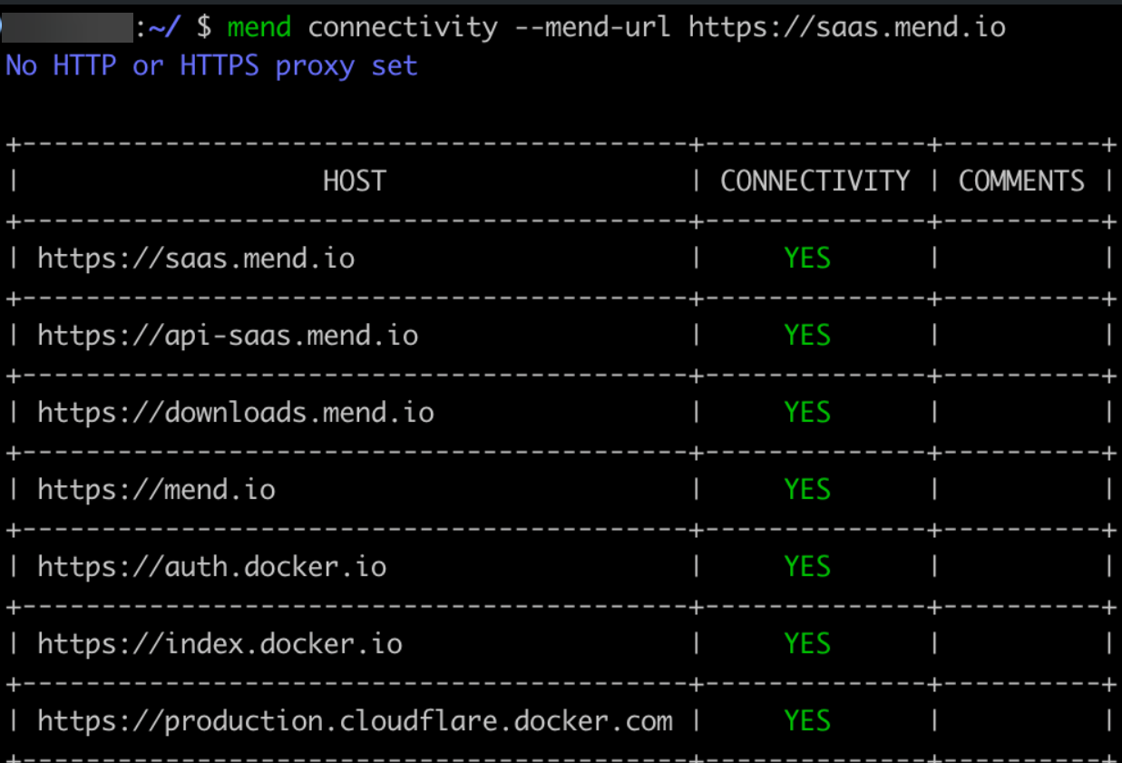 Authenticate your login for the Mend CLI