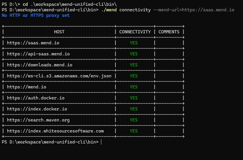 Authenticate your login for the Mend CLI