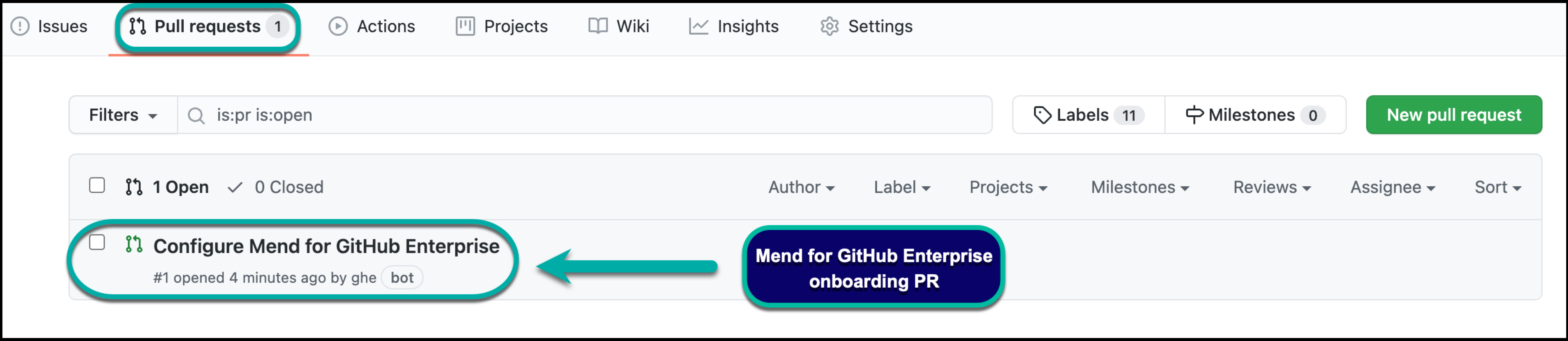 Scan your open source components (SCA) with Mend for GitHub Enterprise