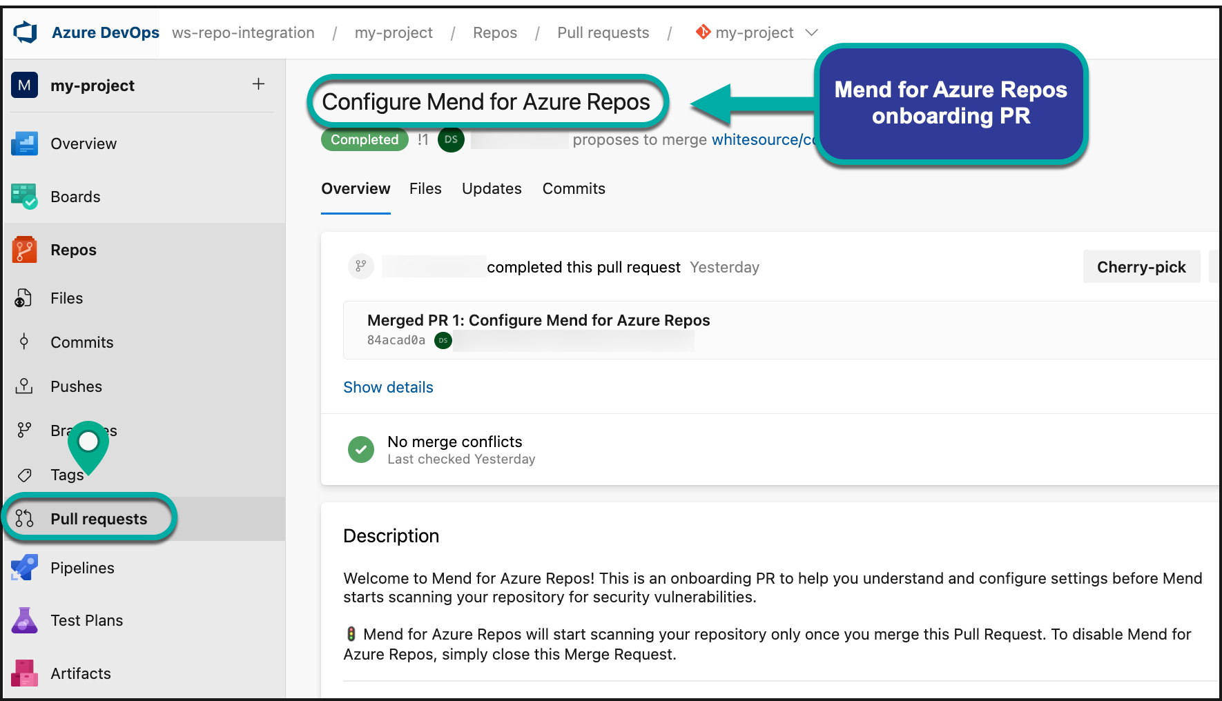 Scan your open source components (SCA) with Mend for Azure Repos