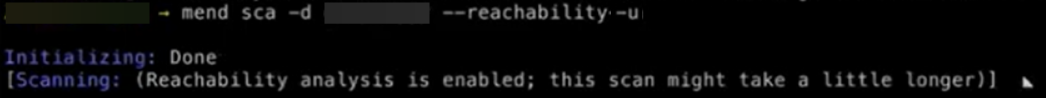 SCA Reachability in the Mend CLI