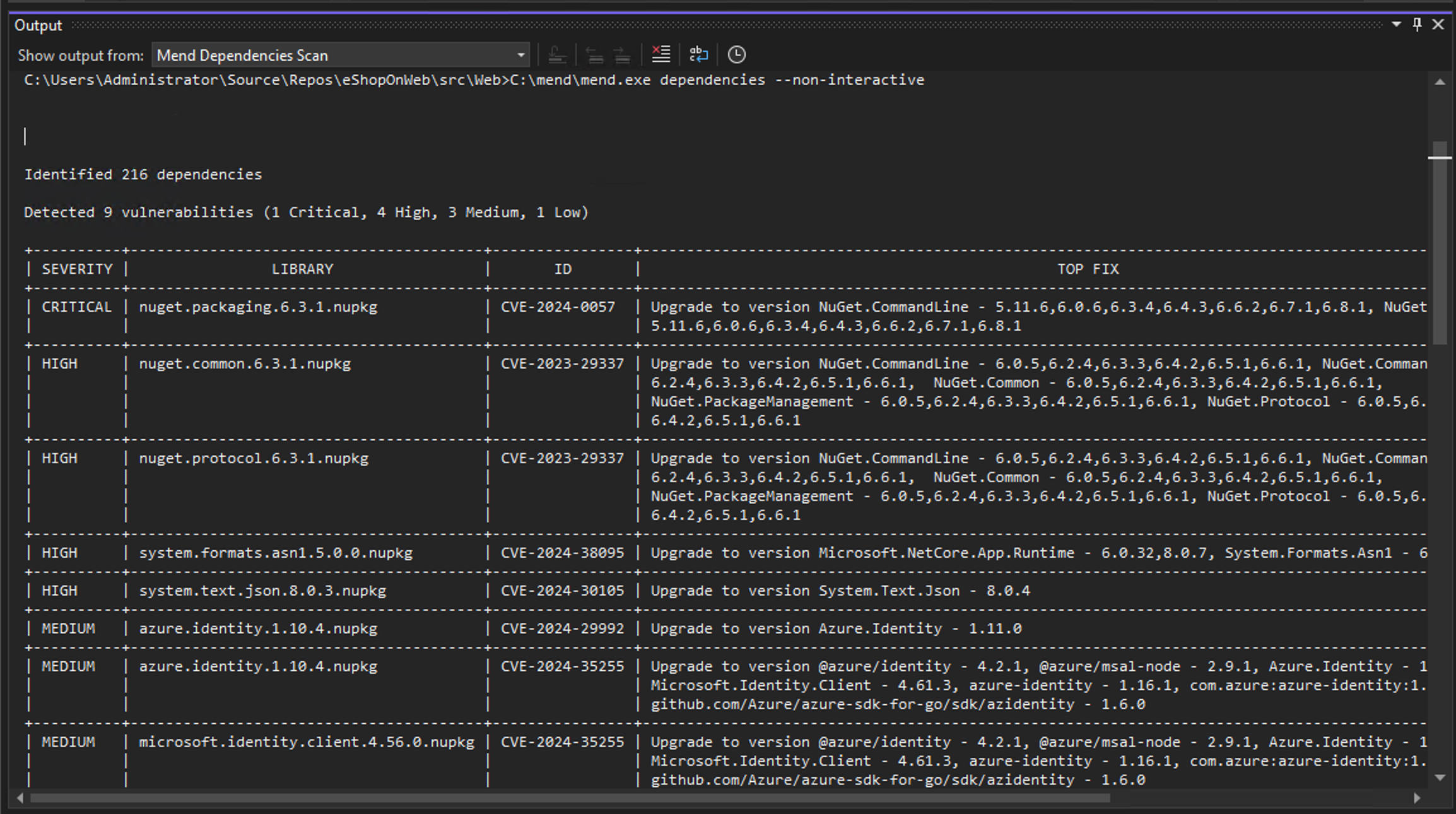 Implementing the Mend CLI in the IDE