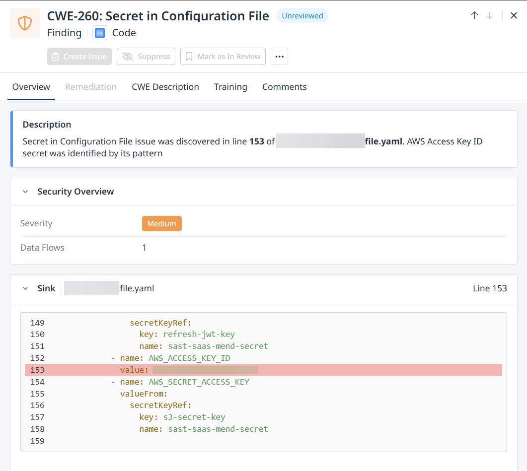 Code Secret Scanning